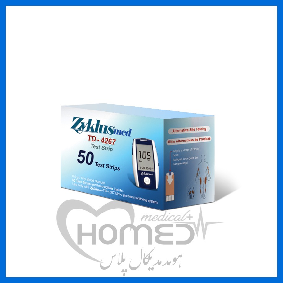 خرید و قیمت نوار تست قند خون زیکلاس مد